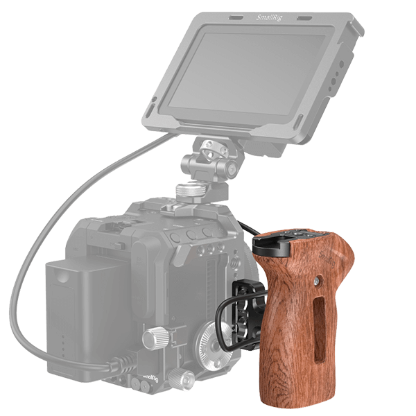 Handgriff aus Holz mit Aufnahme Start und Stop 3323