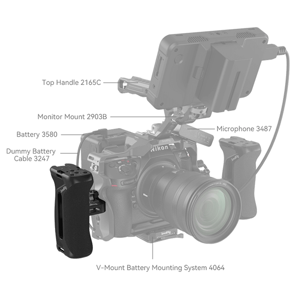 SmallRig seitlicher Handgriff mit schraub Verschluss 4015