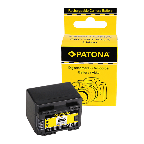 Patona battery like Canon BP-727 - Replacement battery for Canon camcorders