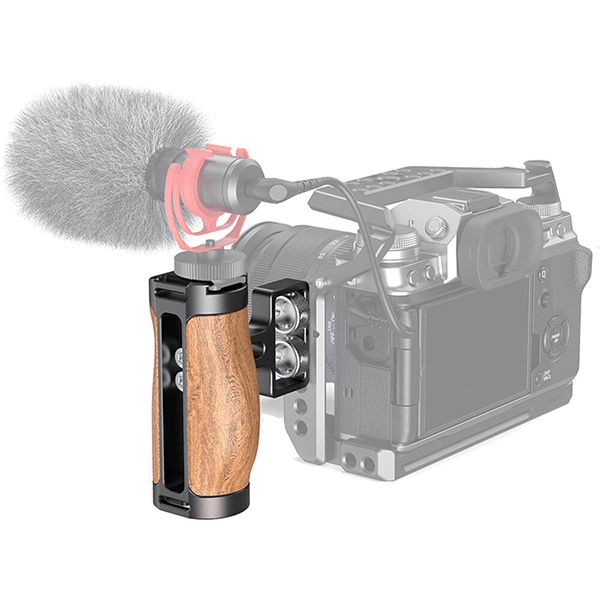 SmallRig Handgriff kurz aus Holz mit Blitzschuh