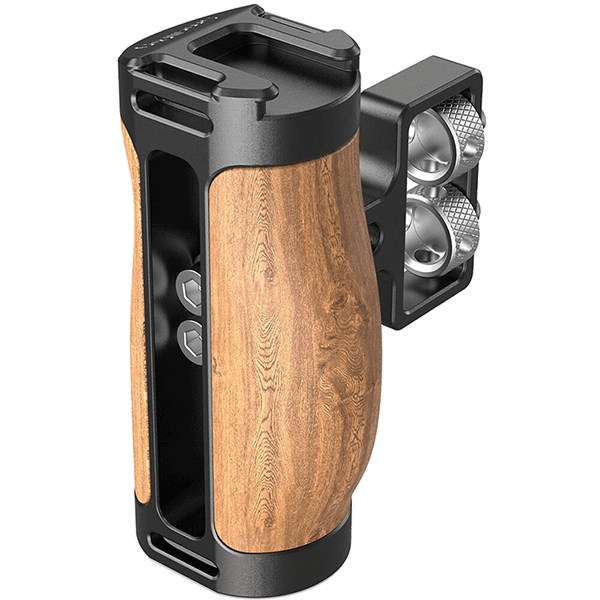 SmallRig Handgriff kurz aus Holz mit Blitzschuh