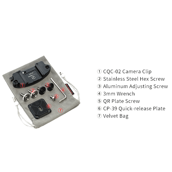 Capture Clip CQC-02 mit Arca Wechselplatte breite Version von Sunwayfoto