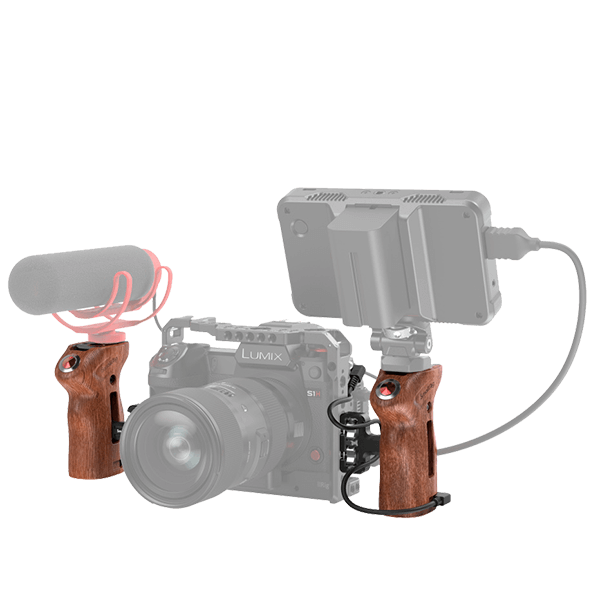 Handgriff aus Holz mit Aufnahme Start und Stop 3323